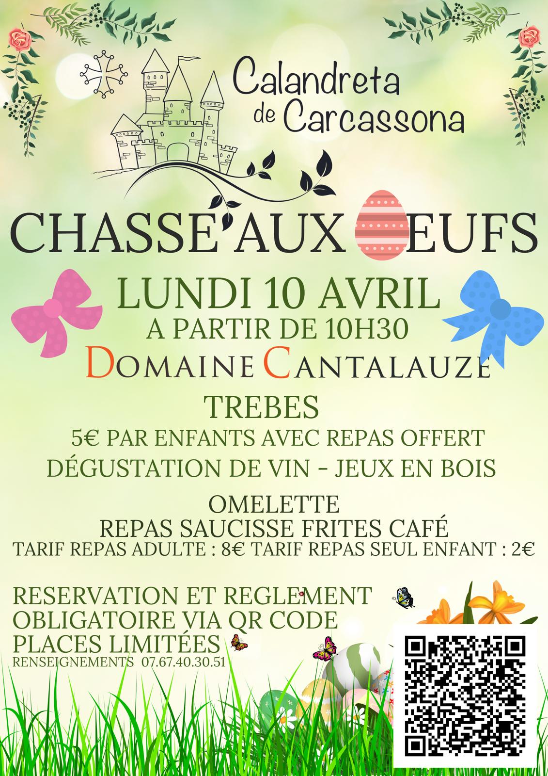 Chasse aux œufs et omelette - Calandreta de Carcassonne